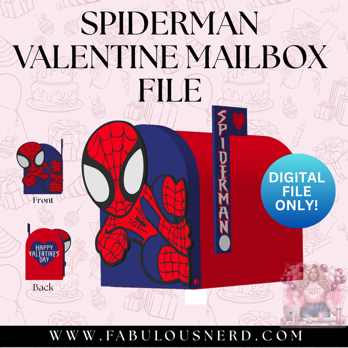 Spiderman Valentines 3D Mailbox (Digital File Only) – FABULOUS NERD ...