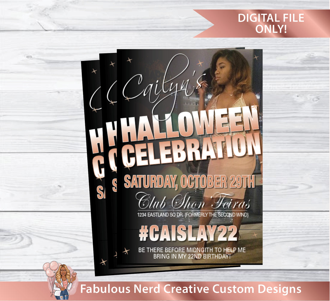 Adult Birthday Party Invitation (Custom Photo) - Digital File Only ...
